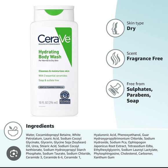 CeraVe | Skincare | Cerave Hydrating Body Wash 2 Bottles New 6 Oz White ...